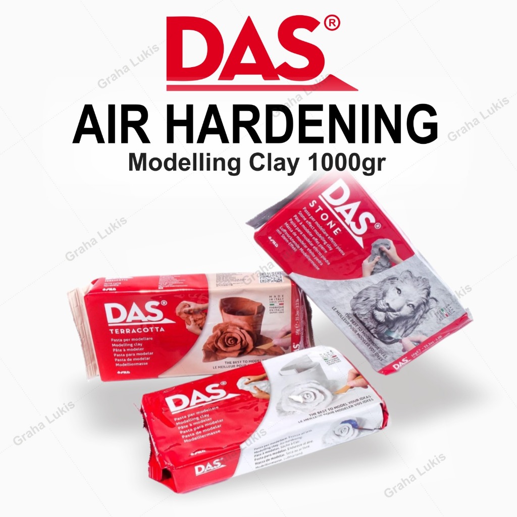 Jual DAS Modelling Air Drying Clay 1000gr - White / Stone / Terracotta ...