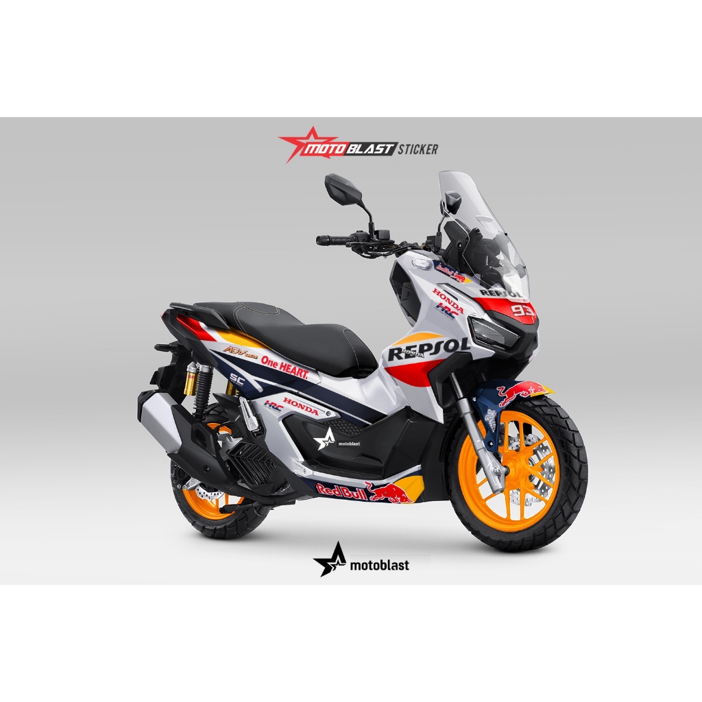 Jual Decal Stiker Full Body Honda ADV 160 Reps White Motoblast | Shopee ...