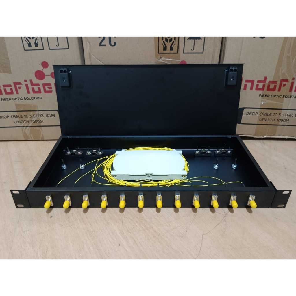 Jual OTB 12 core ST lengkap pigtail / OTB 12 port lengkap pigtail ...