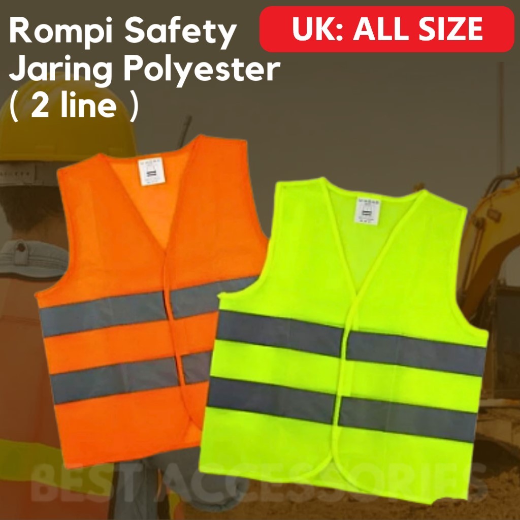 Jual Rompi Safety Polyster Safety Vest Rompi Proyek Rompi Parkir Rompi ...