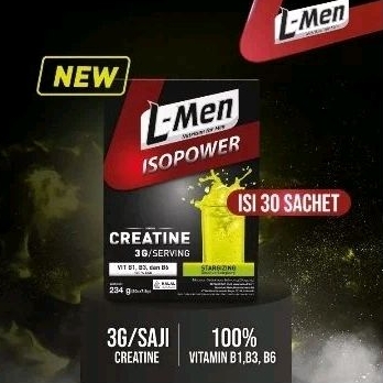 Jual L-Men Isopower 234gr ISI 30 Sachet (ED 4 2025) | Shopee Indonesia
