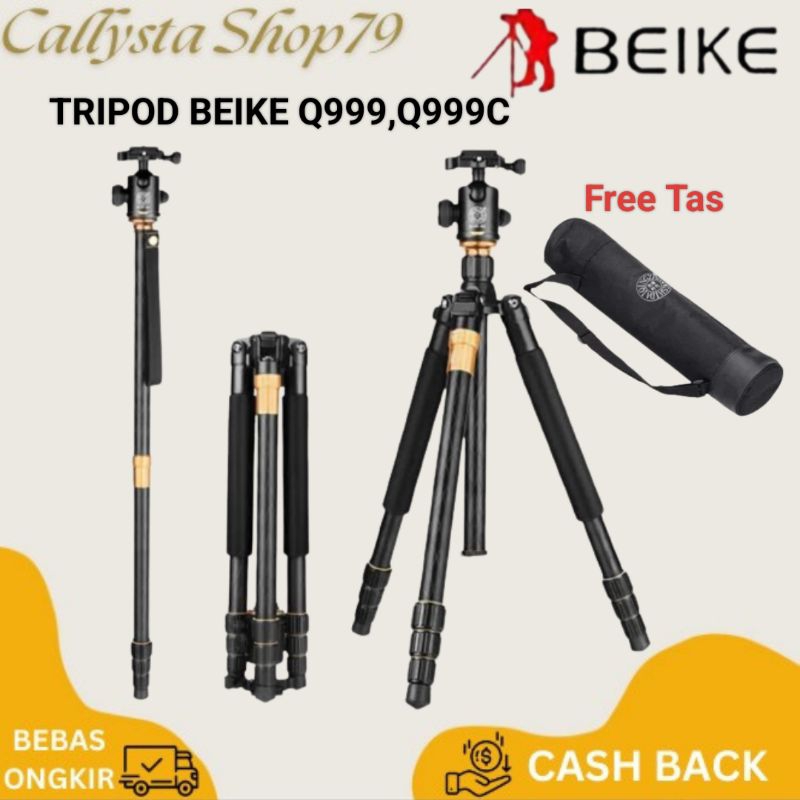 Jual Beike Q999 Q999c Tripod Monopod Profession Shopee Indonesia