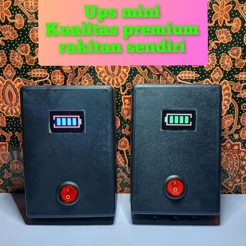 Jual UPS mini 12v 2a - 3amper UPS WiFi Cctv UPS portebel 2out put | Shopee Indonesia