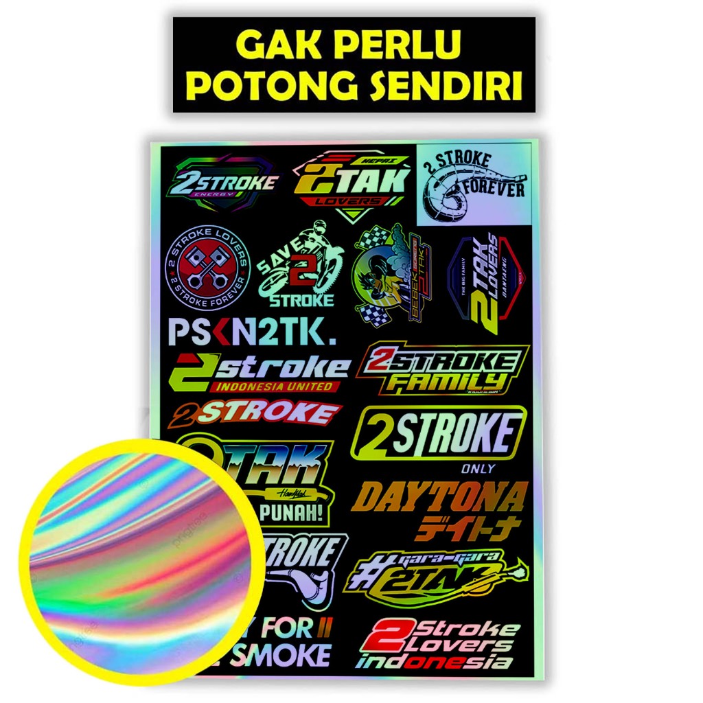 Jual Stiker Hologram Motor 2 Tak, Sticker Hologram Motor 2 Tak, Stiker ...