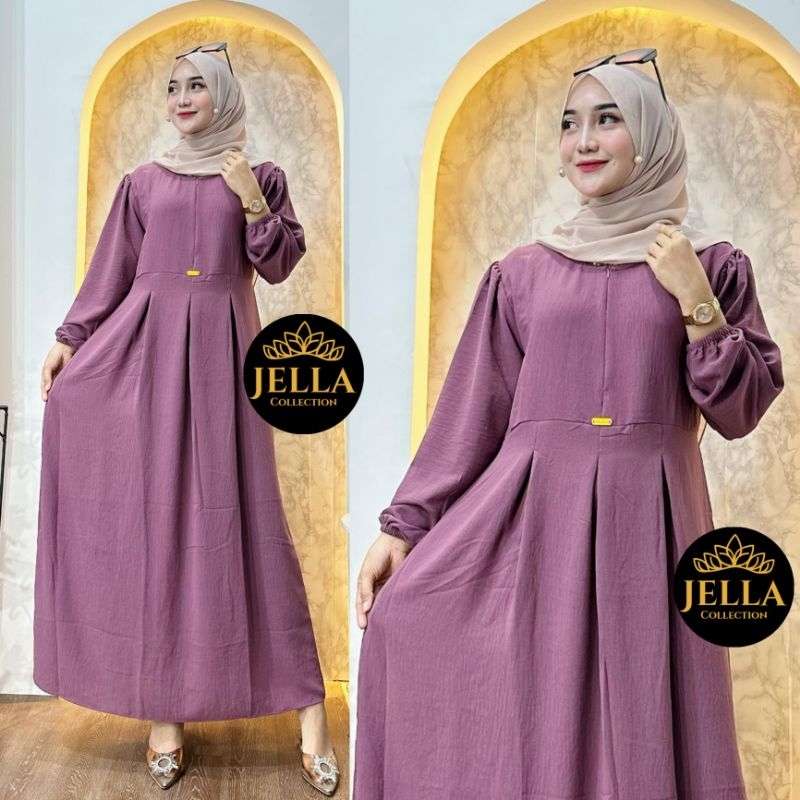 Jual Gamis Luna Crinkle Airflow/Gamis Busui Viral Cringkle Airflow ...