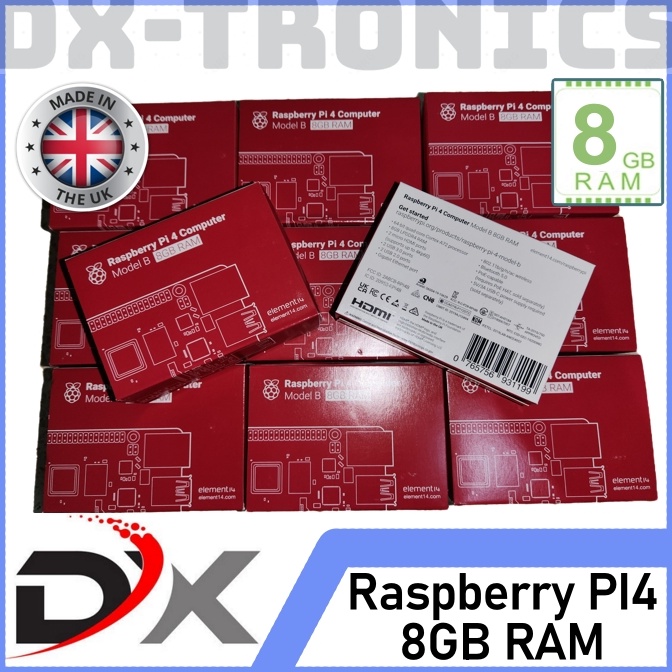 Jual ART D75W Raspberry PI 4 Ram 8GB Original Made In UK Mini PC Raspi ...