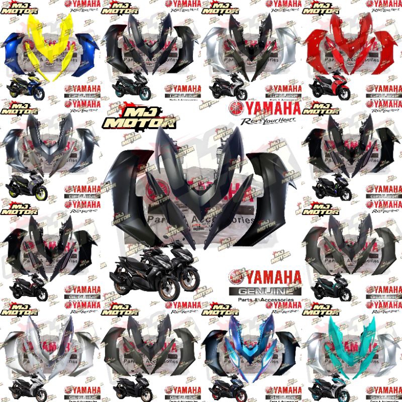 Jual FUL FULL SET COVER BODY HALUS NEW AEROX 155 CONNECTED (5PCS) BBP ...