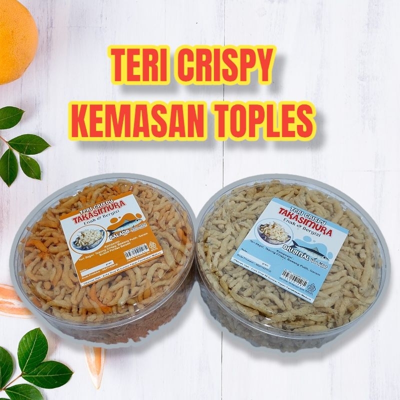 Jual Ikan teri crispy super original/balado kemasan toples | Shopee ...