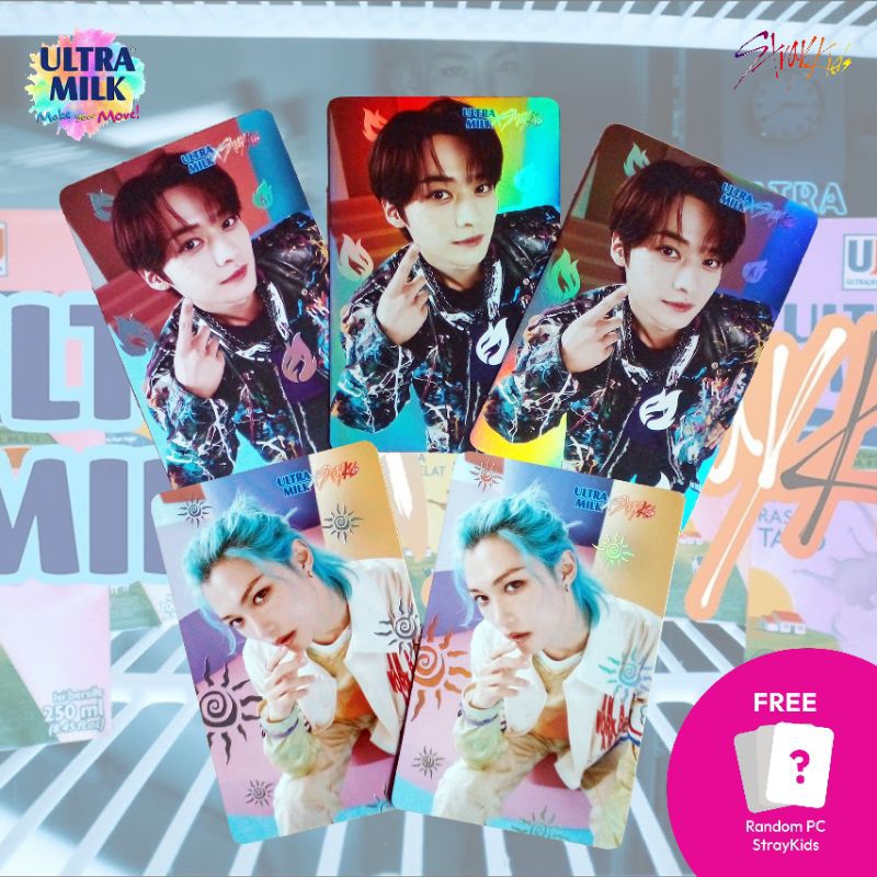 Jual [Unsealed] Official Photocard STRAY KIDS X ULTRA MILK SKZ PC Felix Element | Shopee Indonesia