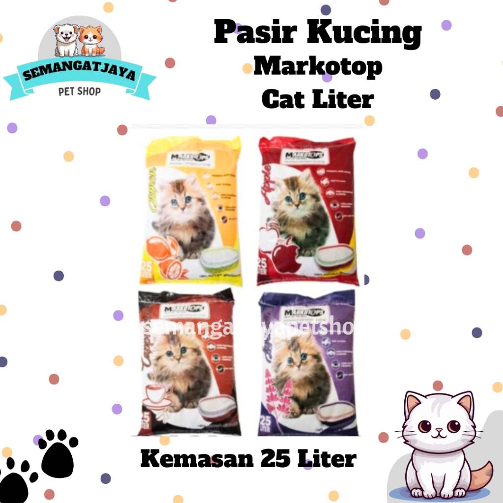 Jual Pasir Kucing - Pasir Markotop All Variant 25L Pasir Markotops 25 ...