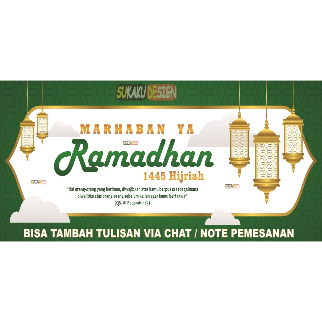 Jual Banner / Spanduk Marhaban Ya Ramadhan 1446 H Tahun 2025 | Shopee ...
