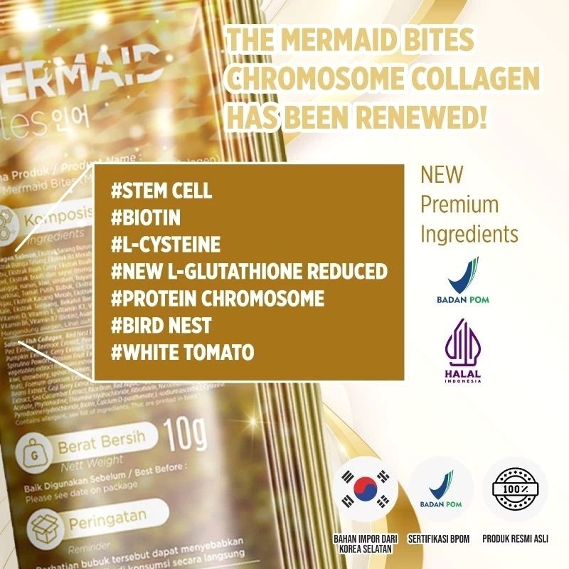 Jual NEW RENEWAL CHROMOSOME DRINK Marine Collagen DD 15 sachet (BPOM HALAL) | Shopee Indonesia