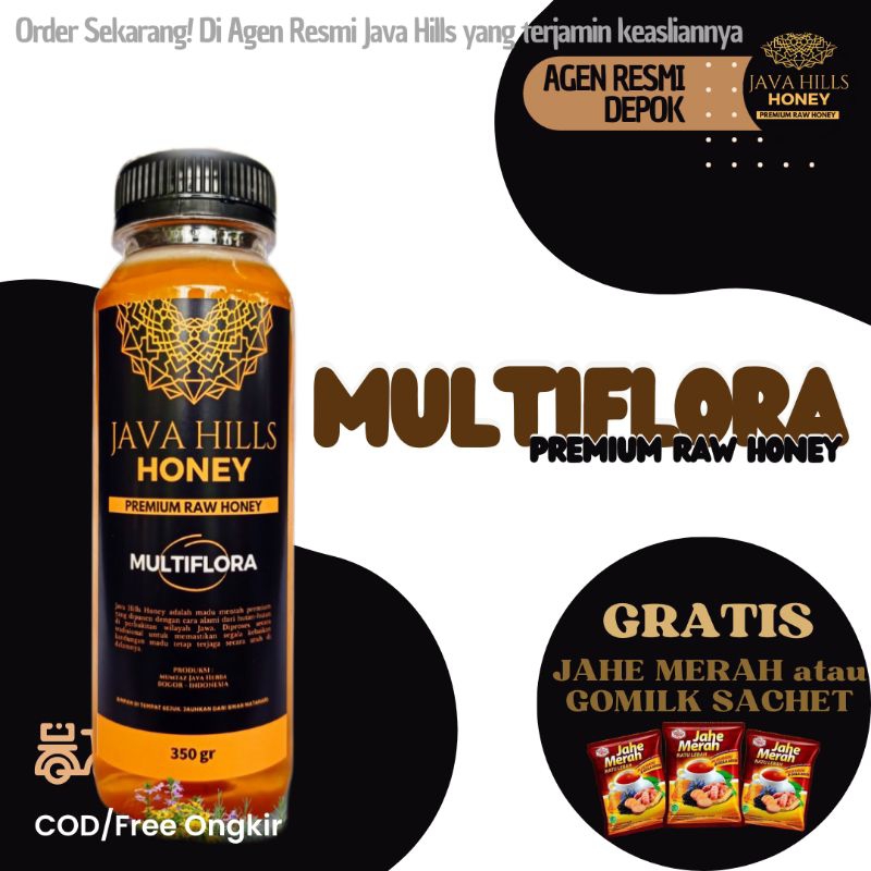 Jual MADU MULTIFLORA Java Hills Honey Madu nektar Multiflora 330gr Java ...