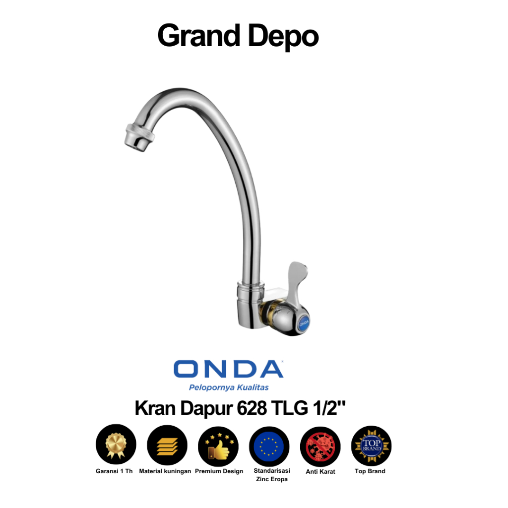 Jual Onda Kran Dapur V 628 TLG Tembok / Kran Dapur Onda / Kran Air Onda ...