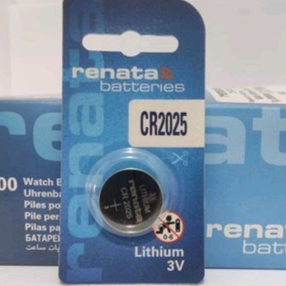 Jual Renata CR2025 Batre Baterai Lithium 3V Button Cell Kancing Remote ...