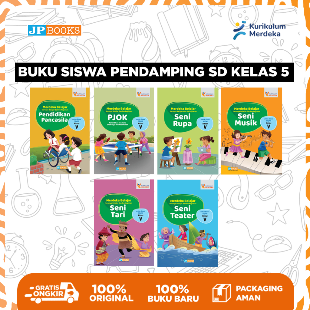 Jual Buku Siswa Teks Pendamping Kurmer Sekolah SD Kelas 5 - Kurikulum Merdeka - Penerbit JP ...