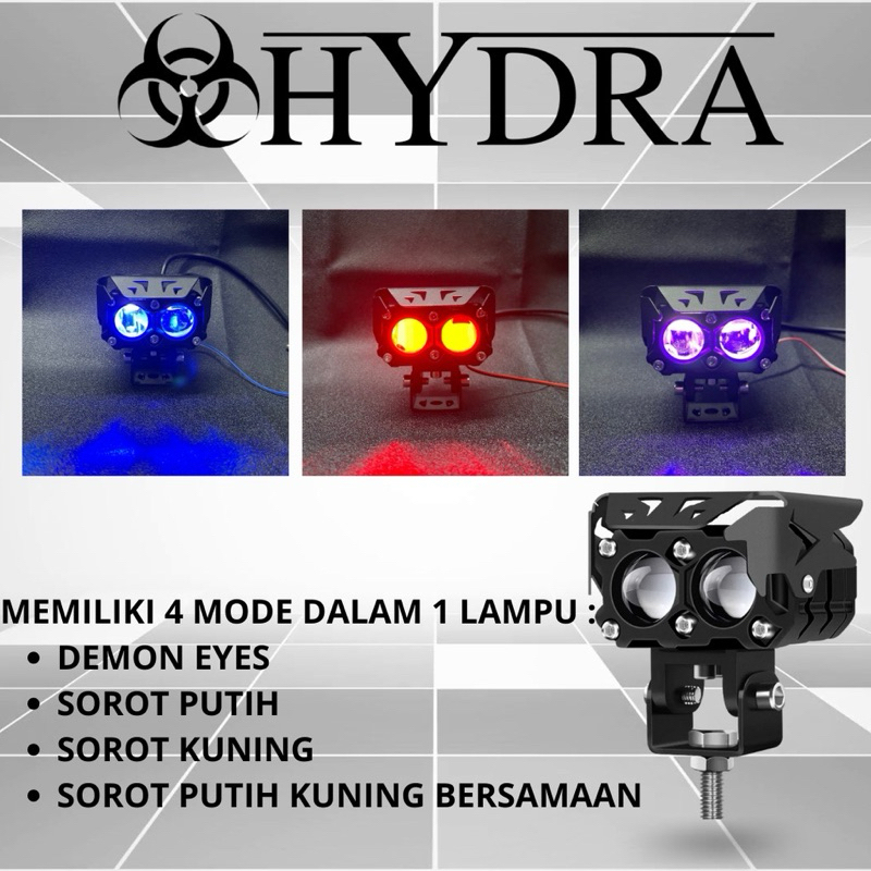 Jual Mini Projie HV2 mata + Demon Eyes Devil Lampu Tembak Kabut 2 mata ...