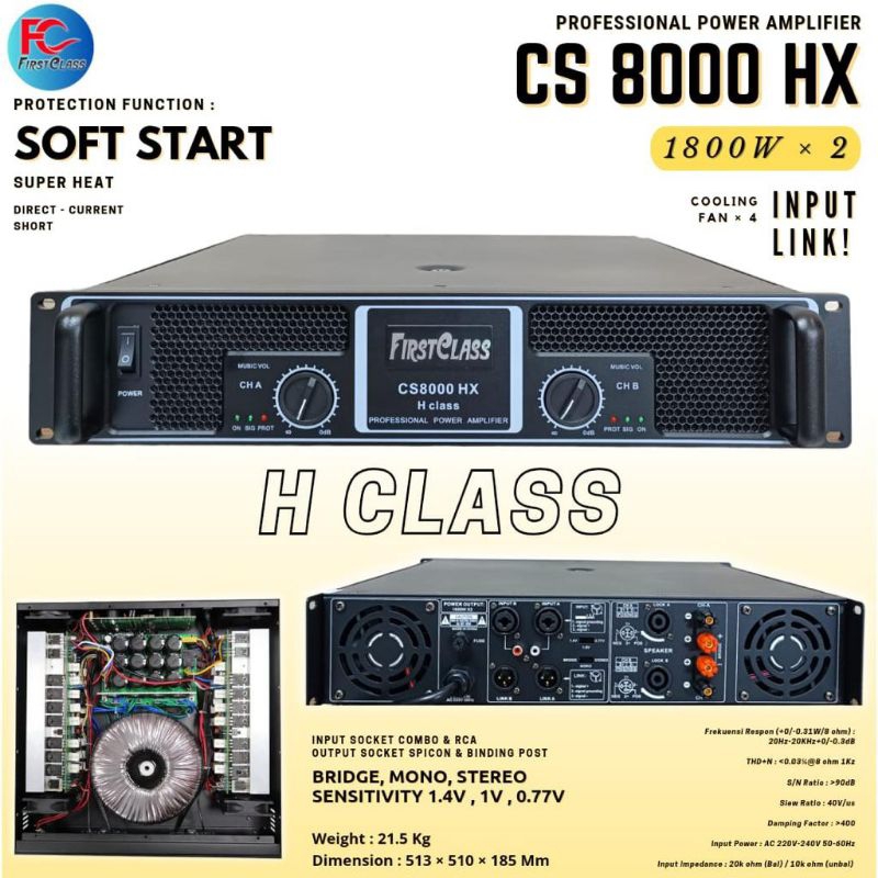 Jual Power amplifier Firstclass cs 8000HX (2 Chanel) | Shopee Indonesia Jual Power amplifier Firstclass cs 8000HX (2 Chanel) | Shopee Indonesia
