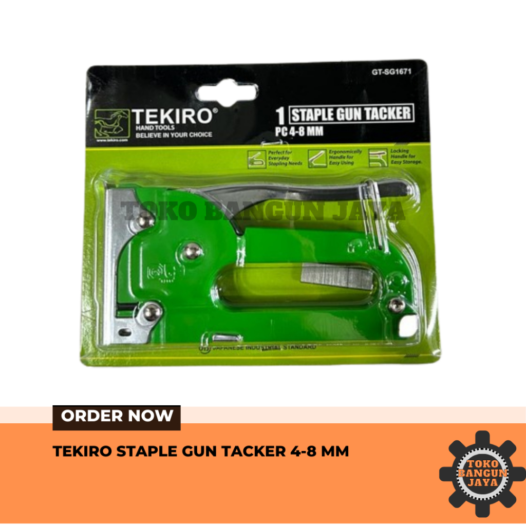 Jual Tekiro staple gun tacker 4-8 mm | Shopee Indonesia