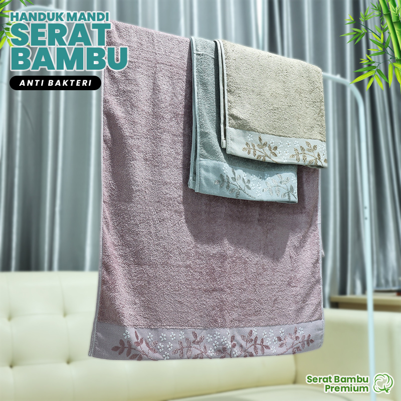 Jual Handuk Premium Bamboo Cotton Bath Towel 70 x 140cm Handuk Mandi ...