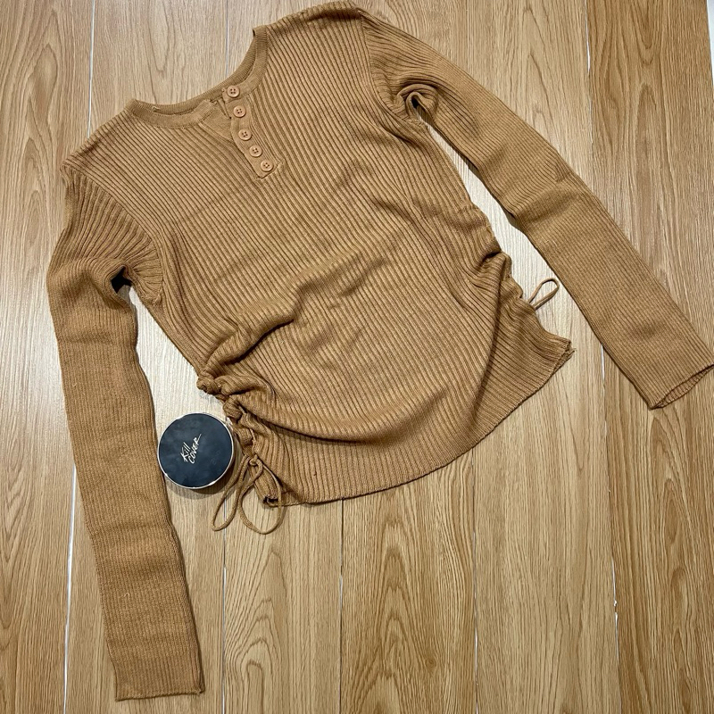 Jual Atasan Rajut Wanita Button Serut kiri kanan | Baju Rajut Knit Bahan Adem Model Kekinian ...