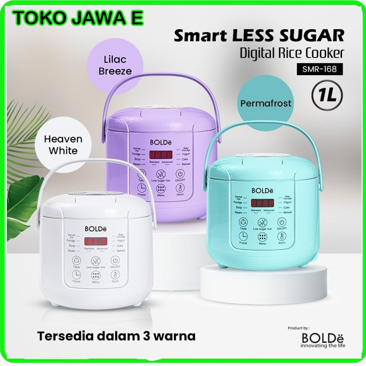 Jual RICE COOKER BOLDE SMART LESS SUGAR SMR 168 Nasi Bebas Gula ...