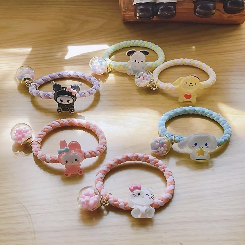 Jual IKAT RAMBUT SANRIO MODEL TAMBANG BOLA LUCU / KUCIRAN RAMBUT LUCU ...