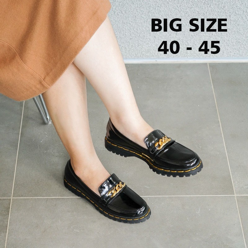 Jual Sepatu Docmart Wanita Big Size 40-41-42-43-44-45 sepatu loafer ...