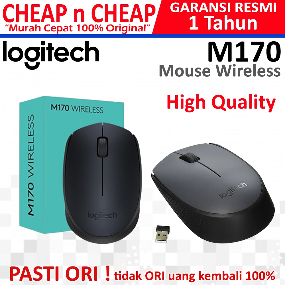 Jual Logitech M170 Mouse Wireless Original USB Wireless | Shopee Indonesia