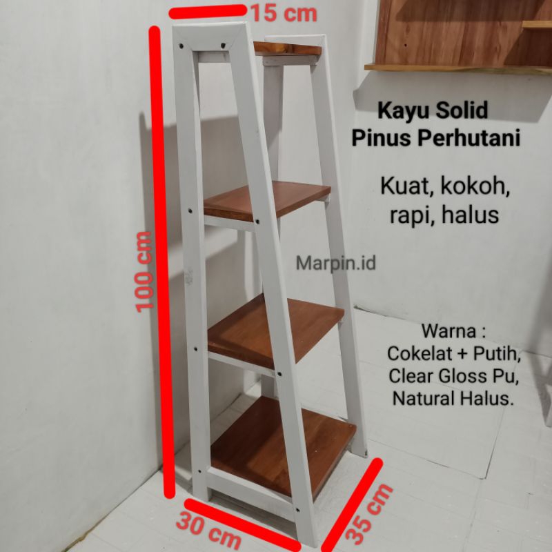 Jual (Ukuran Sedang) RAK SUSUN KAYU SOLID RAK SUSUN KAYU RAK AESTHETIC ...