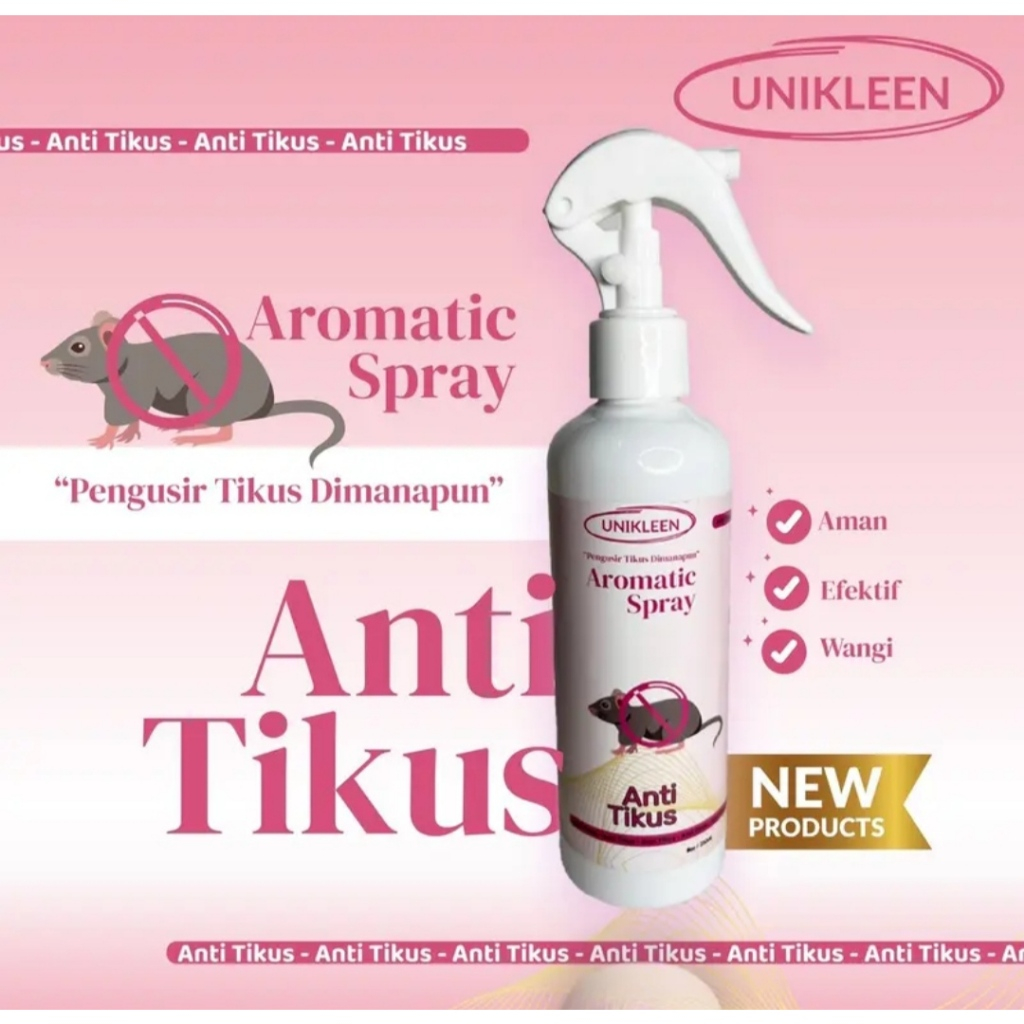 Jual UNIKLEEN spray pengusir tikus ramah lingkungan / anti tikus ...