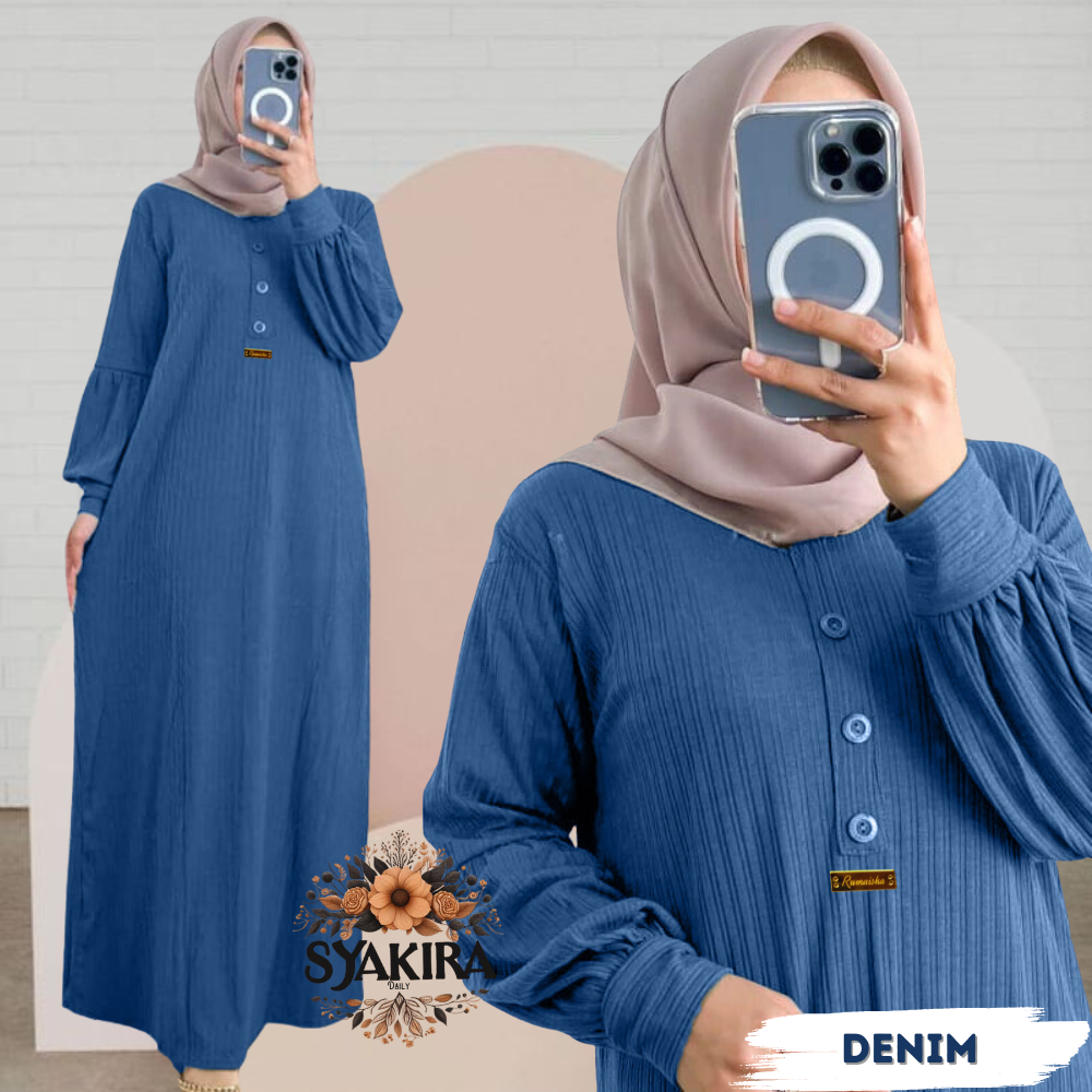 Jual Gamis Knit Rajut Panjang Muslim Terbaru Busui Wudhu Friendly ...