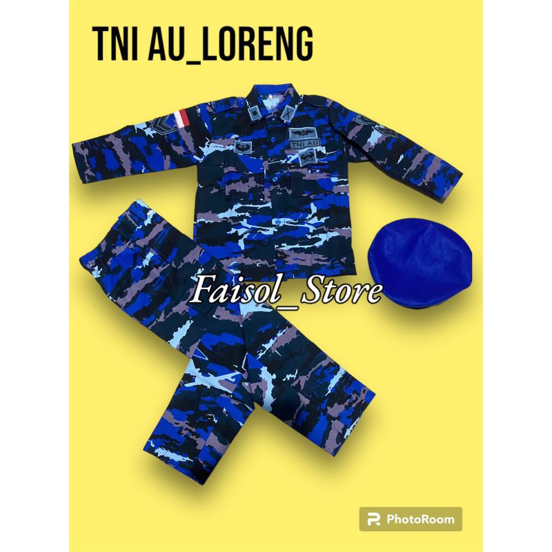 Jual BAJU TNI AU LORENG ANAK , BAJU LORENG AURI ANAK | Shopee Indonesia