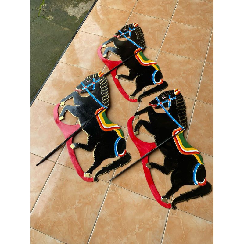 Jual Wayang kuda mainan anak hiasan dinding wayang kida karton duplex ...