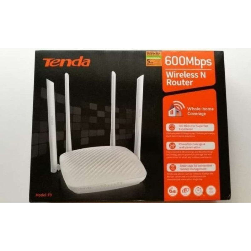 Jual Tenda F9 Router 600M Whole-Home Coverage Wi-Fi Router | Shopee ...