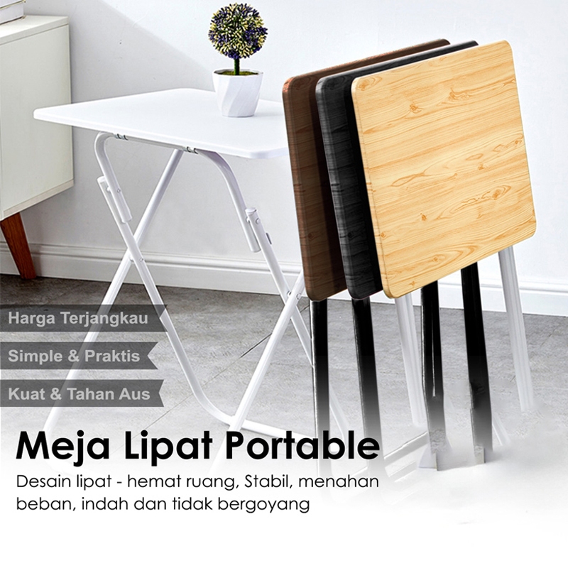 Jual Meja Lipat Portable Serbaguna Ukuran 60cm x 71cm Meja Lipat Multi ...