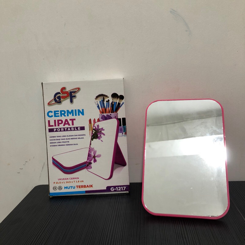 Jual Cermin Kaca Kotak Lipat / Kaca Rias Persegi Panjang GSF 1217 ...