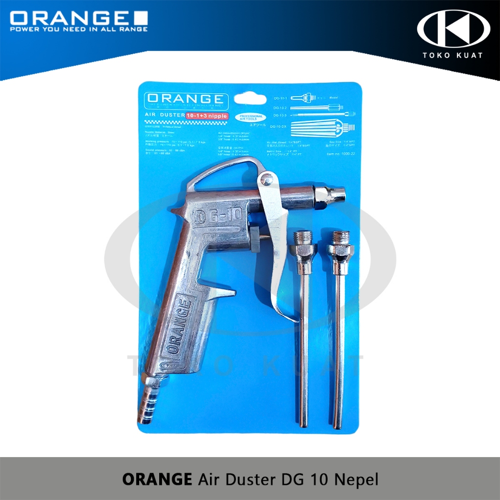 Jual Air Duster DG 10 ORANGE Tembakan Angin Kompresor - Model Nepel | Shopee Indonesia