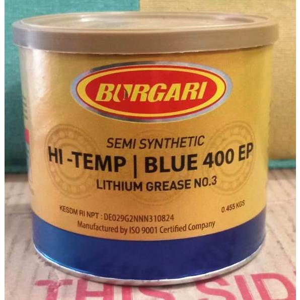Jual BURGARI High Temp | Blue 400 EP Semi Syinthetic Lithium Grease ...