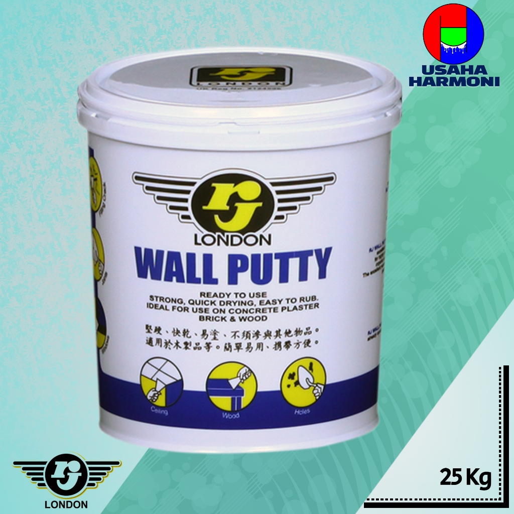 Jual Plamur Tembok RJ Wall Putty | Ukuran : 25 Kg | Shopee Indonesia