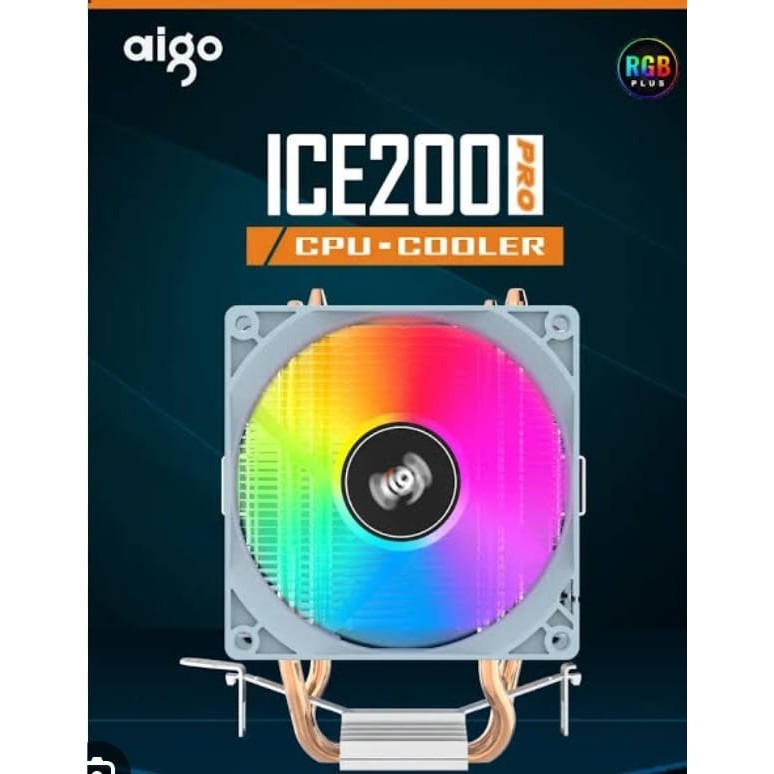 Jual CPU Cooler - Aigo Ice 200 Pro - RGB Air Cooling 2pipe Aigo ICE200 ...