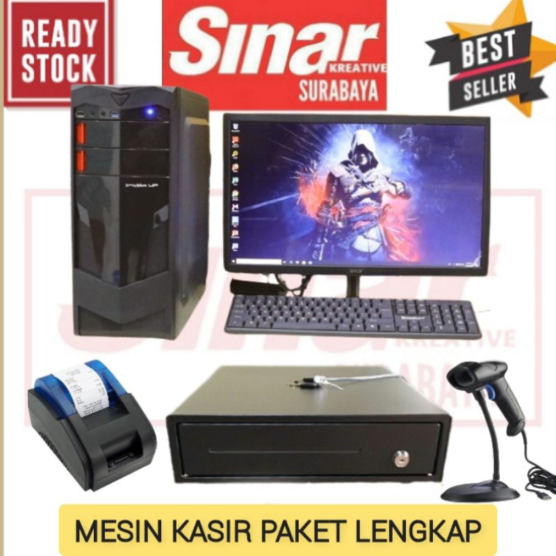 Jual PAKET KASIR LENGKAP FULL SET ALAT DAN KOMPUTER PC | Shopee Indonesia