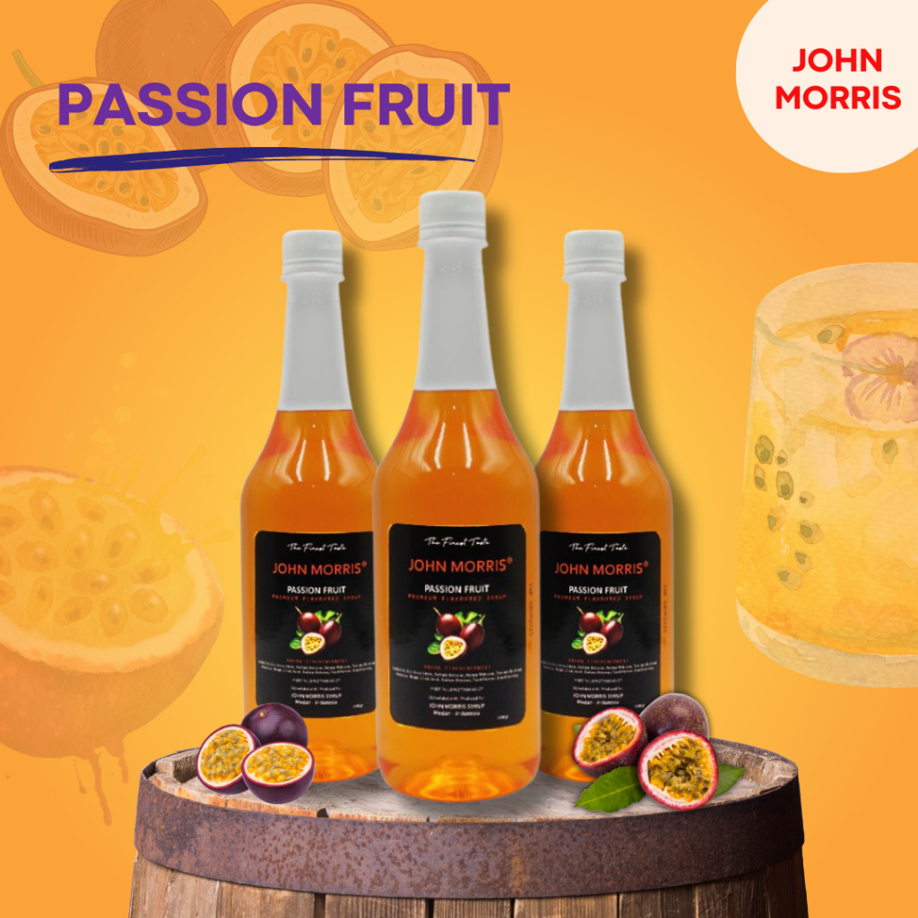 Jual JOHN MORRIS Premium Flavoured Syrup Passion Fruit 1000 ml / Sirup ...