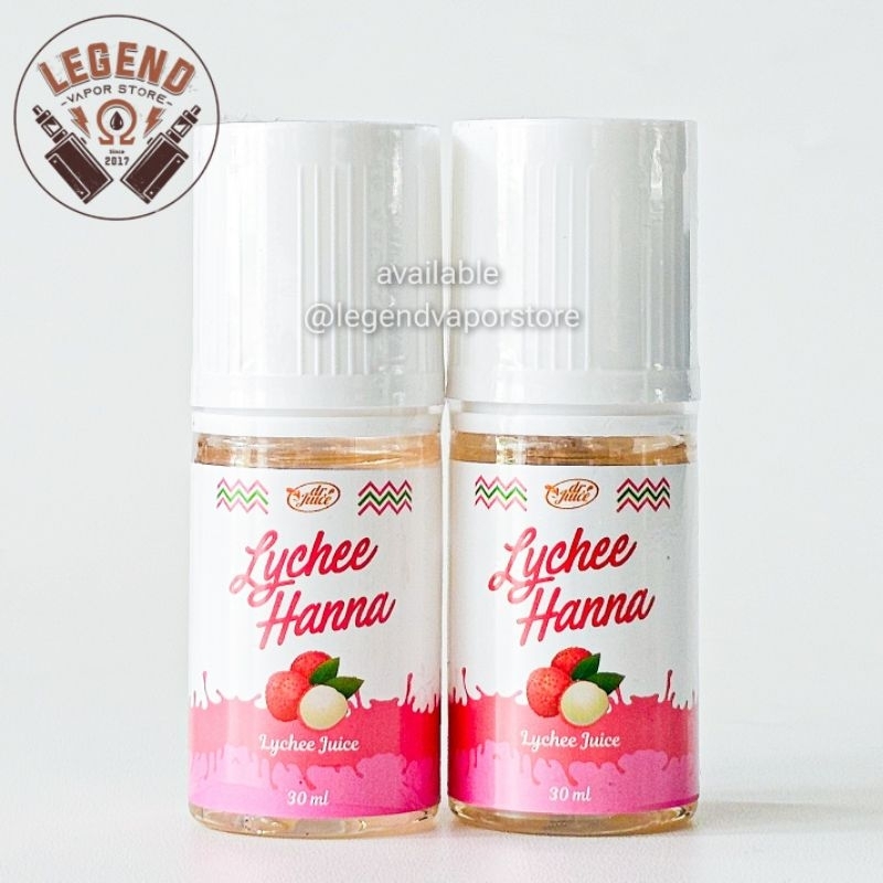 Jual SALT NIC - LIQUID LYCHEE HANNA Lychee Juice 30ML 15MG AUTHENTIC ...