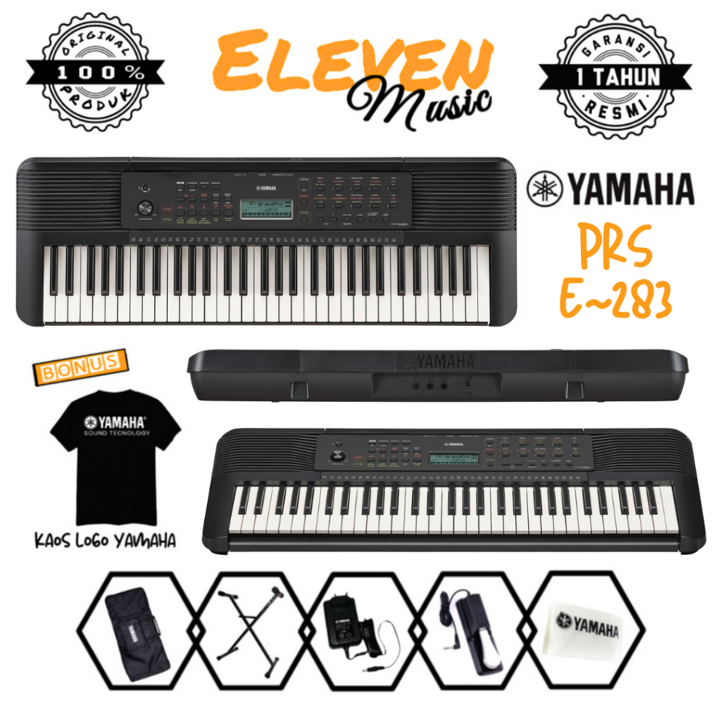 Jual Keyboard Yamaha PSR E283 E 283 Paketan Keyboard Garansi Resmi Yamaha | Shopee Indonesia