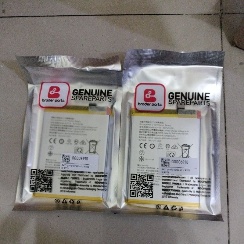 Jual BATTERY BATRE BATERAI OPPO A92S/RENO 4F/F17 PRO/BLP779 | Shopee Indonesia