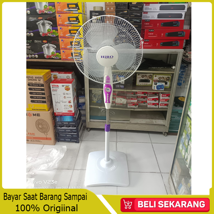 Jual kipas angin berdiri 16inch Stand fan kaki bulat | Shopee Indonesia