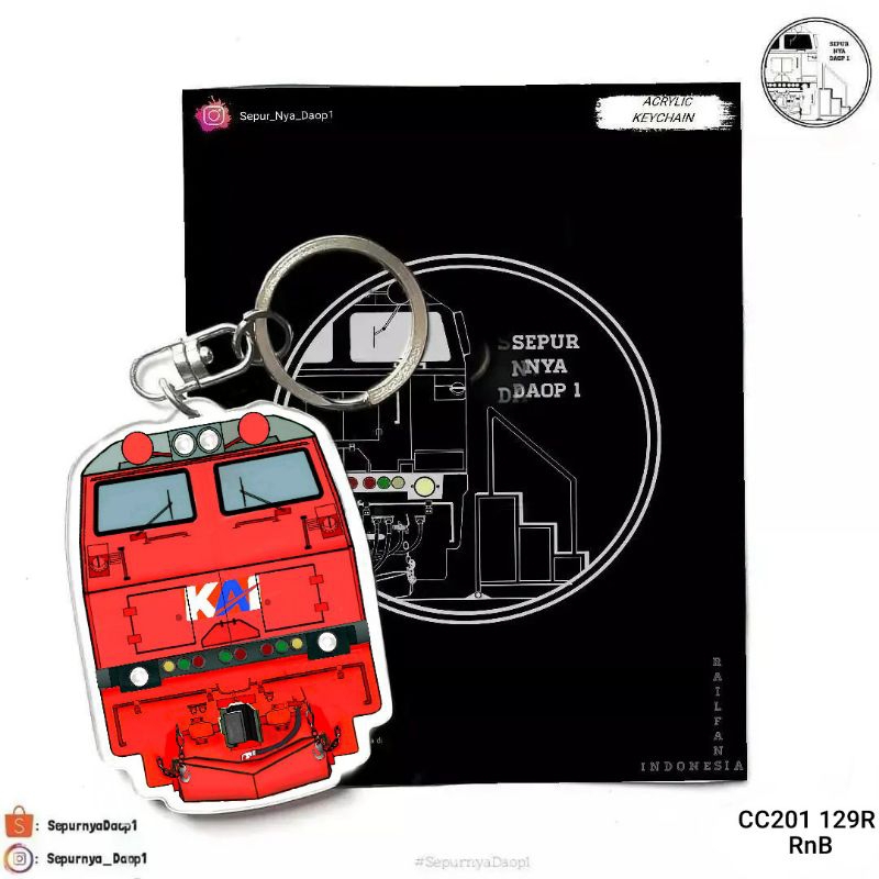 Jual Gantungan kunci Lokomotif CC201 83 48 Livery RNB | Shopee Indonesia