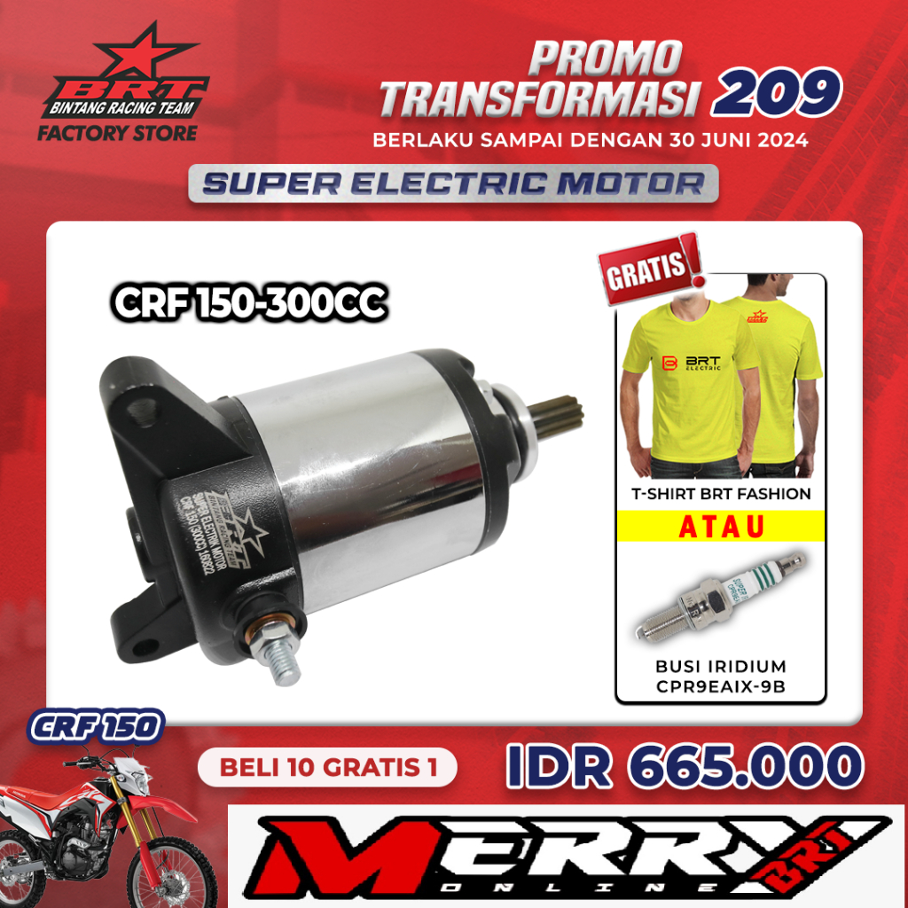 Jual Promo 209 Dinamo Stater BRT CRF 150 Verza MegaPro Mono 400cc | Shopee Indonesia