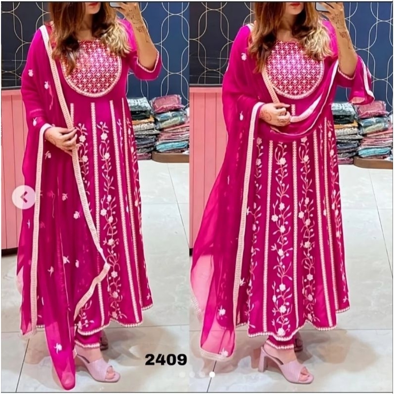 Jual baju india / setelan dinner / setelan baju india / kurti india ...